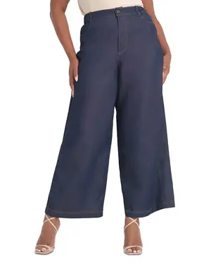 ESTELLE Dakota Wide Leg Jeans - Indigo Noir