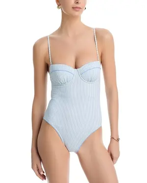 Solid & Striped The Alma One Piece Swimsuit - Blue Lagoon