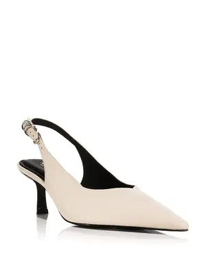 Rag & Bone Brynn Slingback Pumps - Antique White