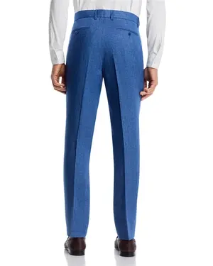 Vince Delave Linen Slim Fit Suit Pants - Blue