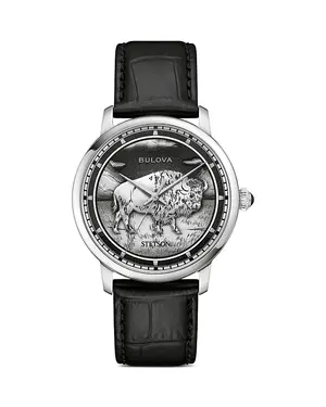 Bulova Hudson Stetson 39mm Watch - Black