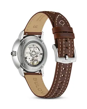 Bulova Hudson Stetson Watch, 39mm - Brown/black
