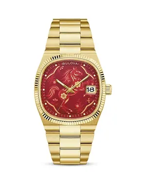 Bulova Special Edition Year Of The Horse Super Seville Watch, 37.5mm - Gold