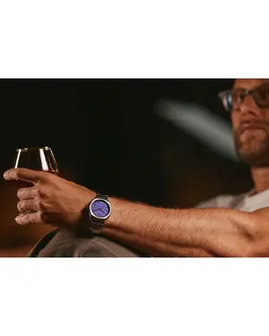 Bulova Tony Bennett Nyc Watch, 39mm - Silver/purple
