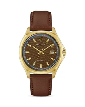 Bulova Tony Bennett Nyc Strap Watch, 39mm - Brown
