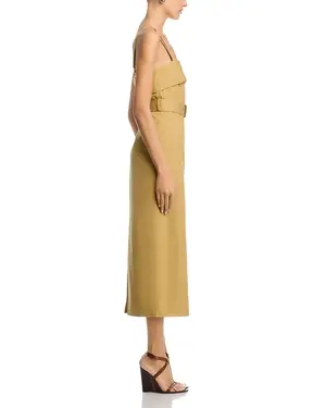 TOCCIN Theodora Belted Midi Dress