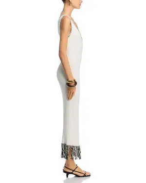 TOCCIN Ashtin V-neck Midi Dress