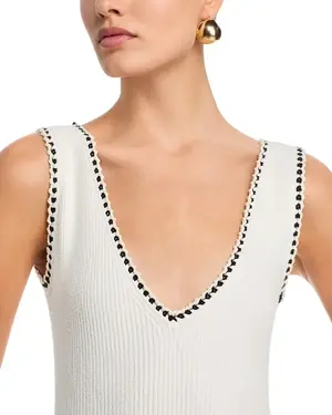 TOCCIN Ashtin V-neck Midi Dress