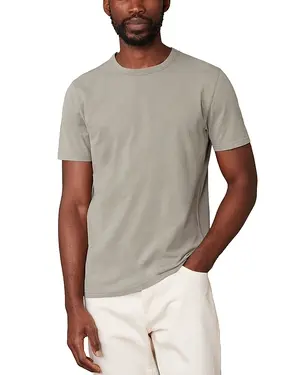 Officine Générale Crewneck Cotton Tee - Olive