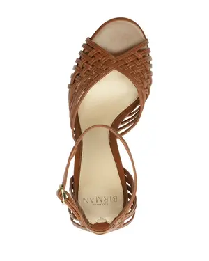 ALEXANDRE BIRMAN Lillian Leather Sandals - Espresso