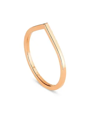 REPOSSI 18k Gold Antifer V Shaped Band Rose Gold