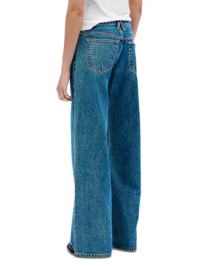 SLVRLAKE Lexi Low Rise Wide Leg Jeans - Satisfaction