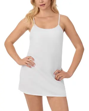 ON GOSSAMER Cabana Cotton Rib Slip - White