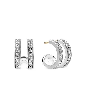Lagos Caviar Spark Diamond Earrings - Silver