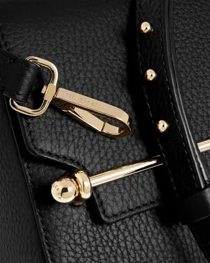 Strathberry Ace Mini Leather Crossbody Bag - Black