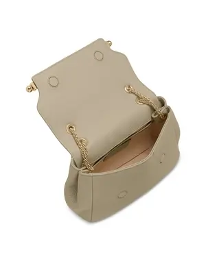 Strathberry East/west Mini Leather Shoulder Bag - Sand