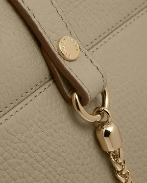 Strathberry East/west Mini Leather Shoulder Bag - Sand