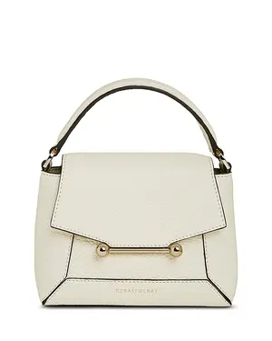 Strathberry Mosaic Nano Small Leather Crossbody Bag - Vanilla