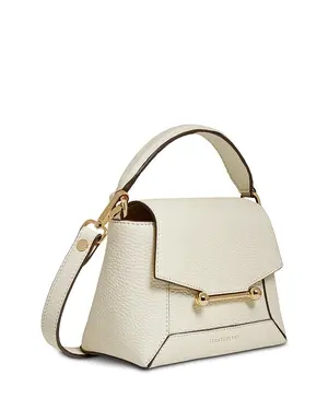 Strathberry Mosaic Nano Leather Crossbody Bag - Vanilla