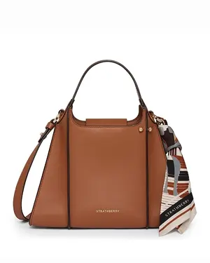 Strathberry Arkshell Medium Leather Handbag