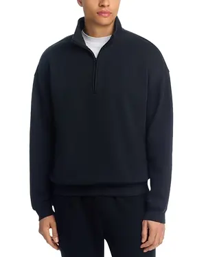SKIMS Quarter Zip Sweatshirt - Wash Onyx