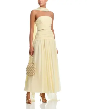 SELF-PORTRAIT Georgette Scarf Dress