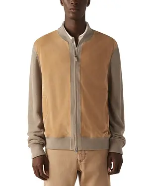 Zegna Cashmere Bomber Jacket - Beige