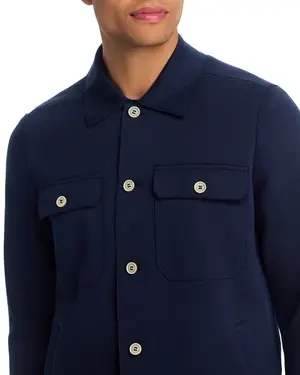 Eleventy Cotton Jersey Overshirt
