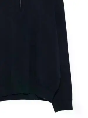 Paul & Shark Zip Mock Neck Sweater - Blue
