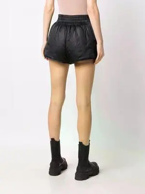 Red Valentino Side-zip Padded Shorts - Black