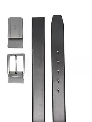 BOSS Logo Leather Belt