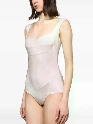 ATU BODY COUTURE Sequin Bodysuit - White