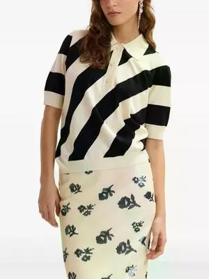 Essentiel Antwerp Striped Polo Top