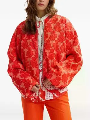 Essentiel Antwerp Floral Print Bomber Jacket