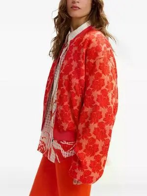 Essentiel Antwerp Floral Print Bomber Jacket