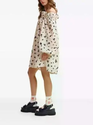 Essentiel Antwerp Floral-print Ruffled Mini Dress