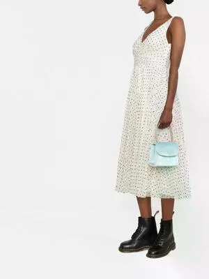 Red Valentino Polka Dot Flared Dress