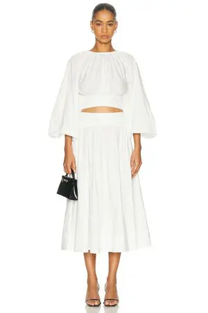 Zimmermann Poplin Billow Top - Ivory