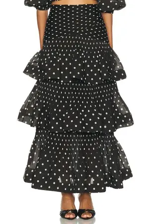 Zimmermann Pleated Tiered Skirt