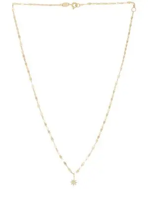 STONE AND STRAND Pave Northern Star Choker Necklace - 10k Yellow Gold & White Diamond