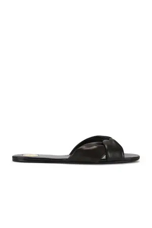 Saint Laurent Franciane Slide - Harris Eagle Brown