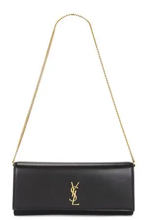 Saint Laurent Kate Clutch On Chain - Noir