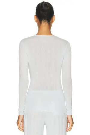 NEGATIVE UNDERWEAR Whipped Henley - Mist