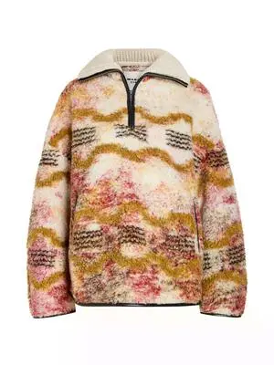 MARANT ETOILE Patterned Fleece Top