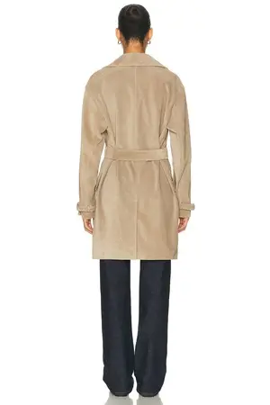 FRAME Suede Trench Jacket