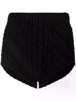 Red Valentino Cable-knit Shorts