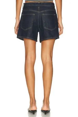 AGOLDE Leith Oversized Denim Shorts - Rinse