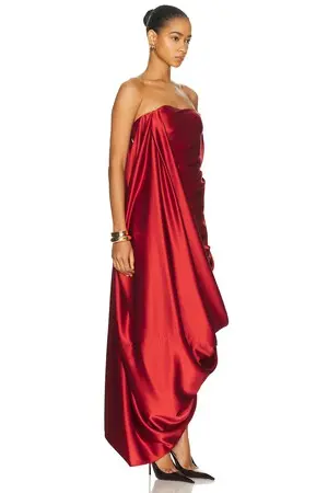 Alejandra Alonso Rojas Draped Overlay Gown