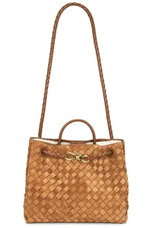 Bottega Veneta Medium Andiamo Bag - Amber, Plaster, & Muse Brass