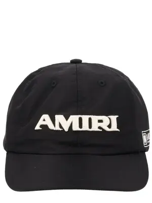 Amiri Baseball Hat With Logo - Black